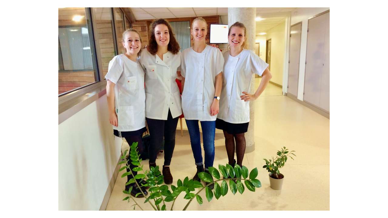 Four Student's nurses in Vietnam
