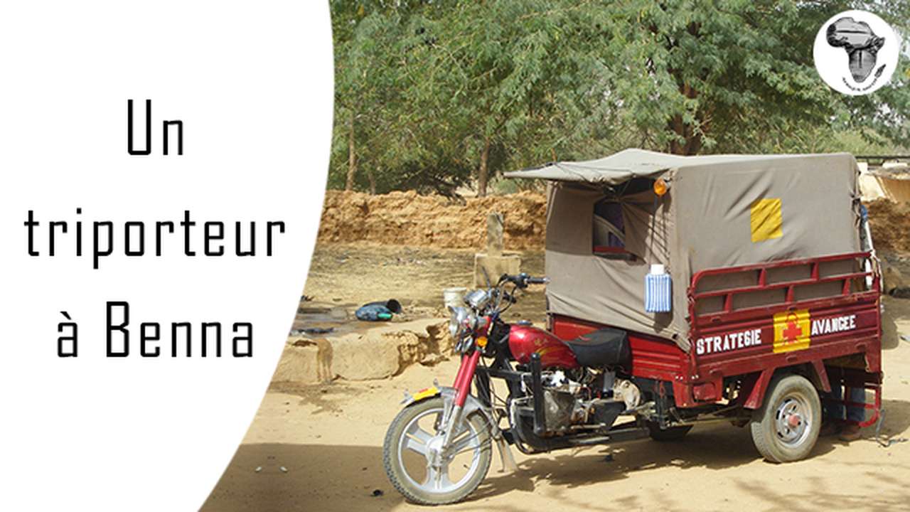 Un triporteur à Benna (Mali)