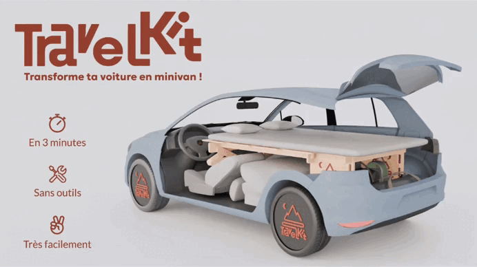 Travelkit | Transforme ta voiture en minivan, en 3 minutes