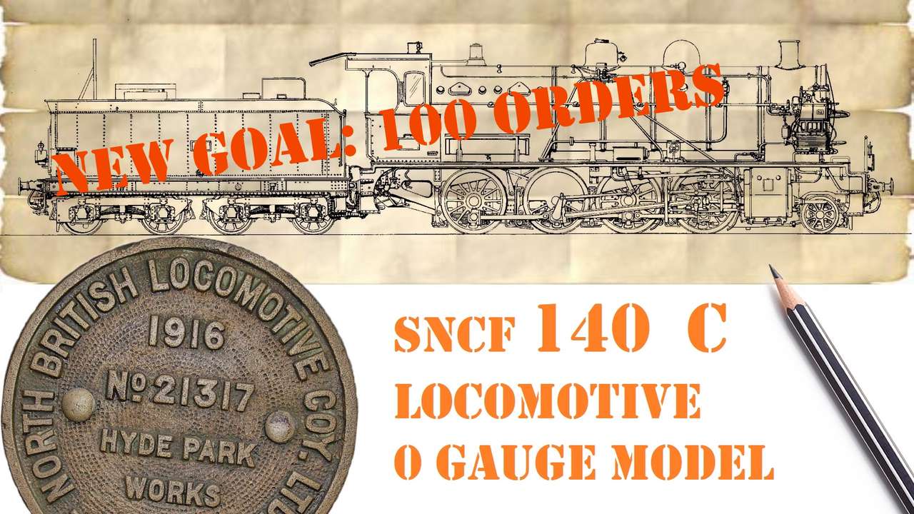 SNCF 140C steam locomotive in 0 Gauge