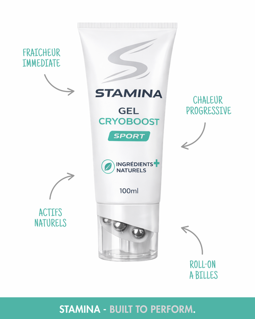 STAMINA – Gel chauffant à fraîcheur active pour le sport