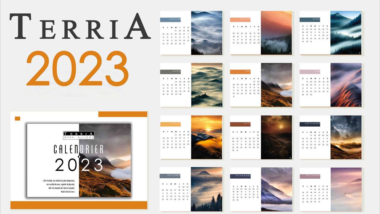 CALENDRIER- 2023 - TERRIA - Ulule