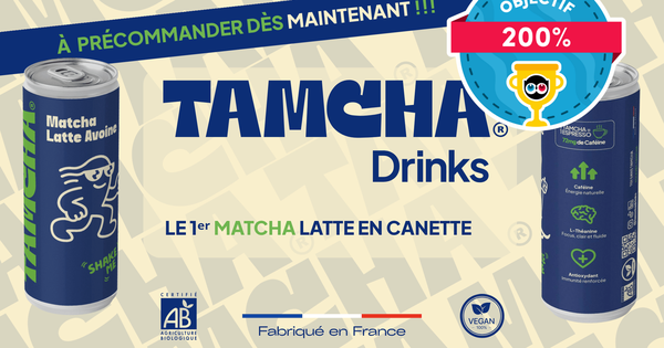 GO 200% !!! TAMCHA, ton premier MATCHA latte en canette