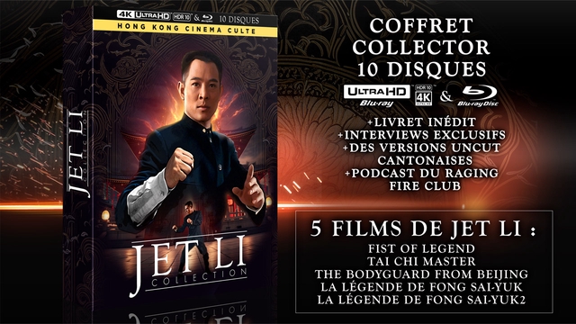 5 films Jet Li restaurés en 4K avec des bonus exclusifs