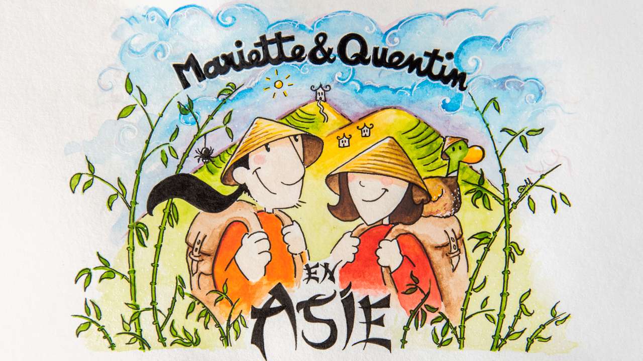 Mariette et Quentin en Asie