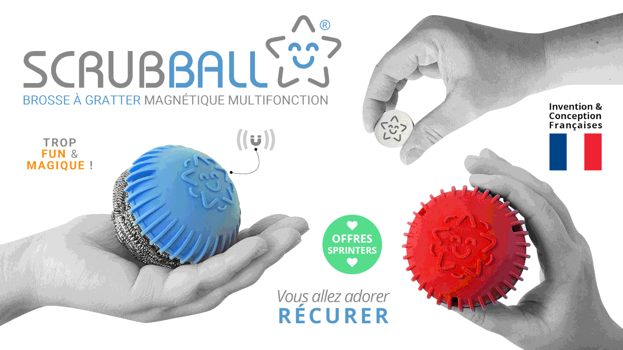 SCRUBBALL: La Boule à Gratter Magnétique & Multifonctionelle