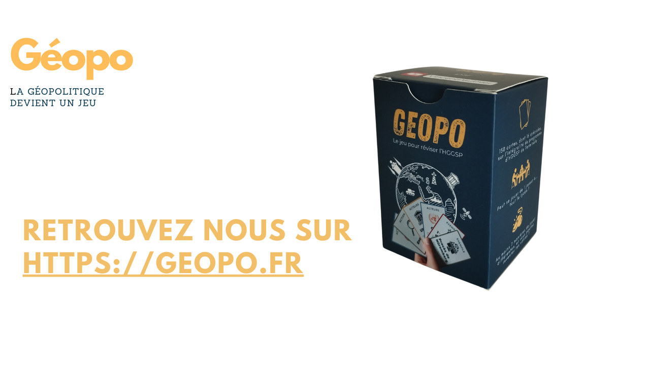 Géopo, la géopolitique devient un jeu