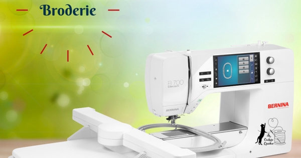 Machine à broder pour l'entreprise Karen's couture
