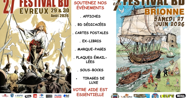 Festivals BD : Evreux les 29 & 30 août + Brionne le 27 juin - Ulule
