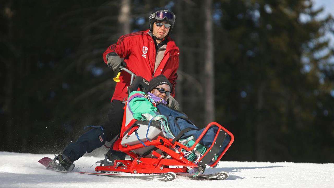 Handi ski dans les Pyrénées