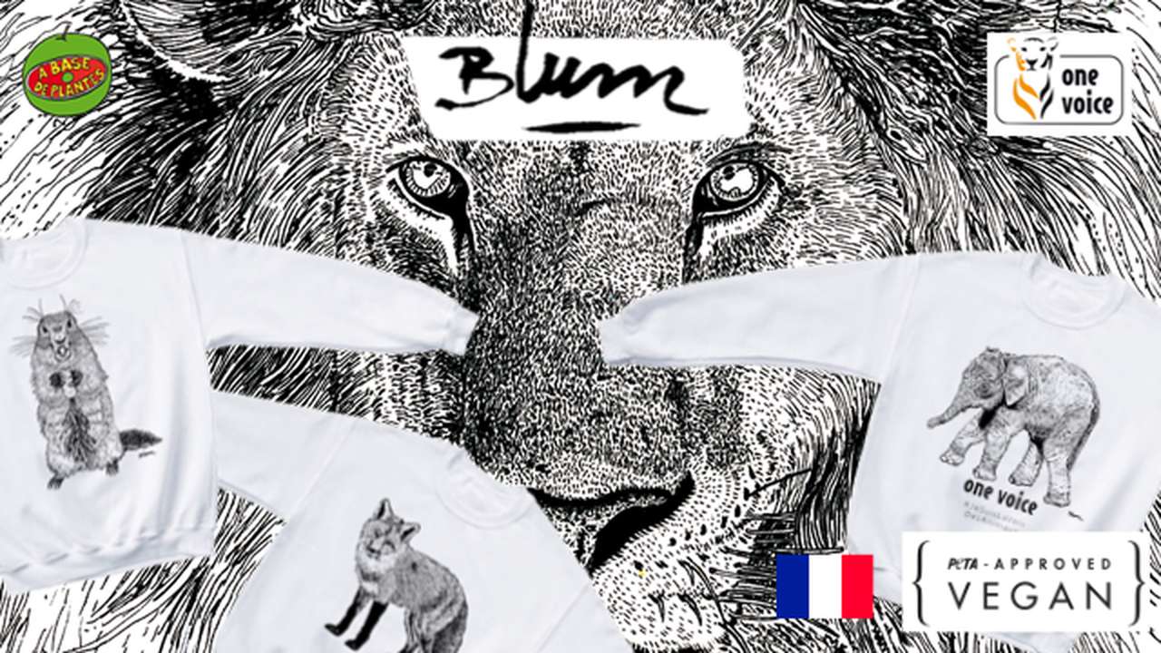 Sweats véganes BLUM pour la défense des animaux - Ulule