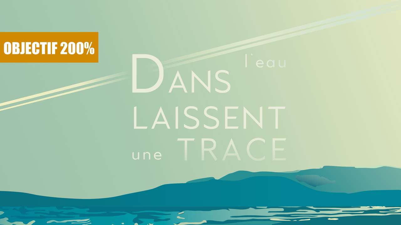 Dans l'eau laissent une trace