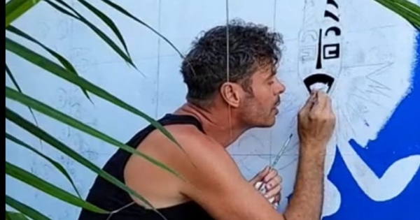 Une fresque mosaïque en Casamance