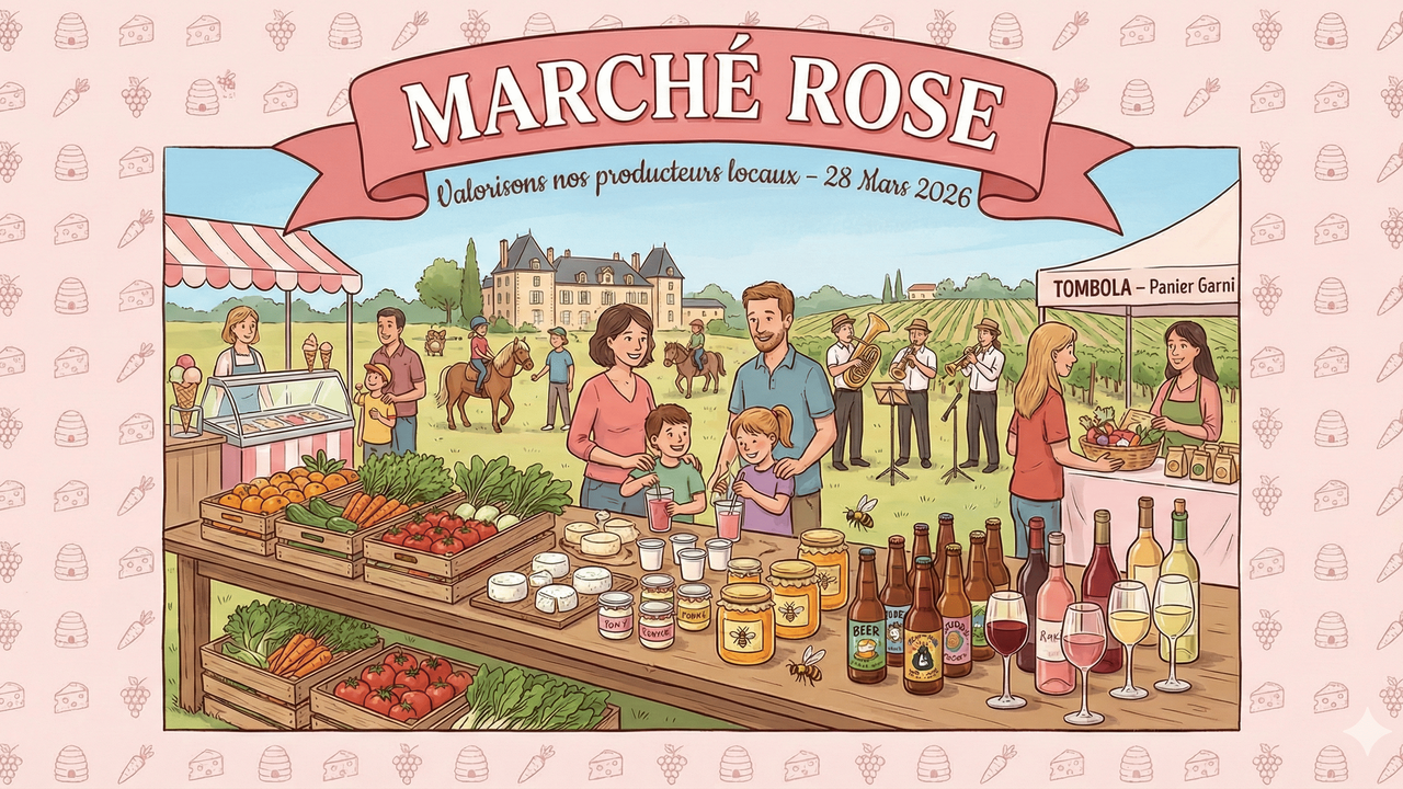 Soutenez le Marché Rose – Valorisons nos producteurs locaux