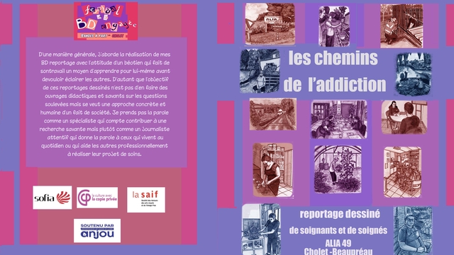Les Chemins de l'addiction - BD reportage dessinée - ALIA 49