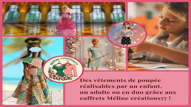 J-1 ! Coffrets pour créer de beaux vêtements de poupée