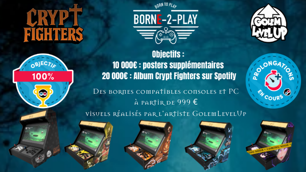 CRYPT FIGHTERS – Des bornes d'arcades pour ta console et PC!