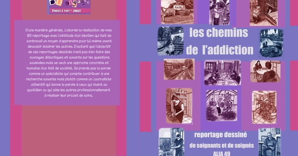 Les Chemins de l'addiction - BD reportage dessinée - ALIA 49