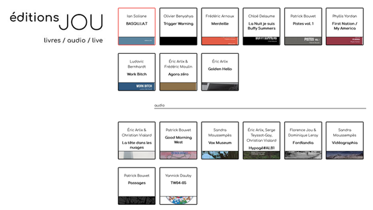 éditions JOU - Ulule