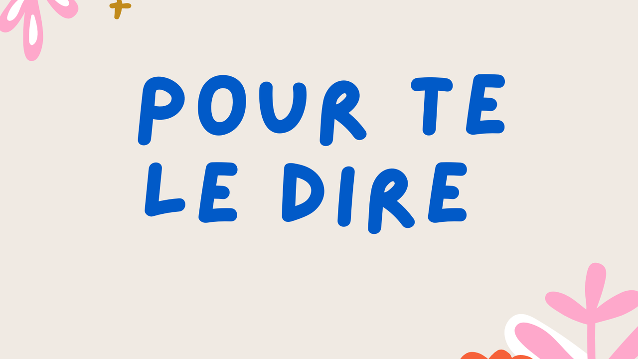 "Pour te le dire" le nouveau Court métrage de Coralie Denis