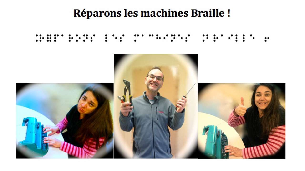 Réparons les machines BRAILLE