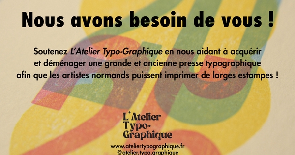 Une grande presse typographique pour un atelier artisanal ! - Ulule