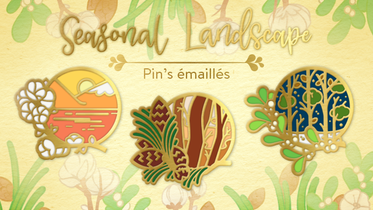 "Seasonal Landscape" : Pin's émaillés