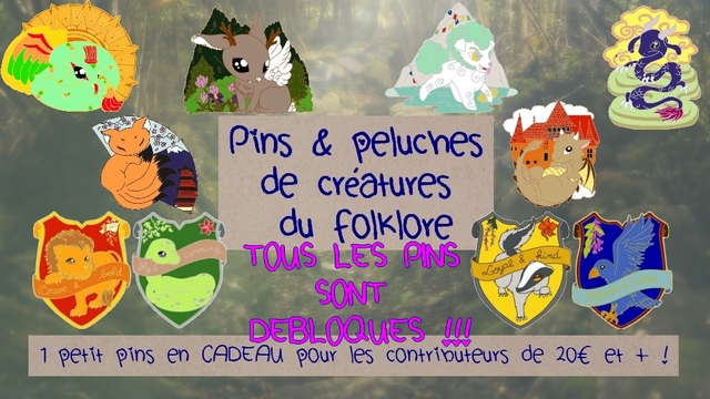 Pins & peluches de créatures du folklore - Ulule
