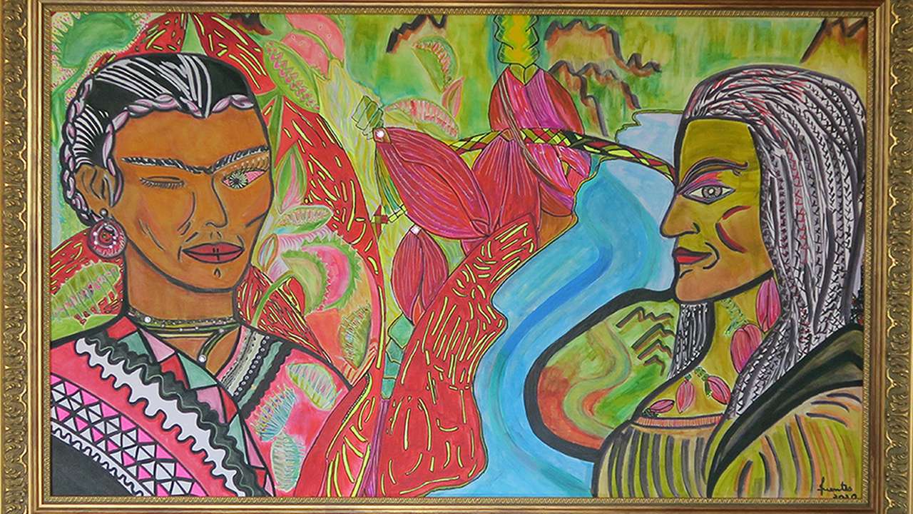 Un tableau de Viviane Fuentes exposé au Grand Palais en 2025 - Ulule