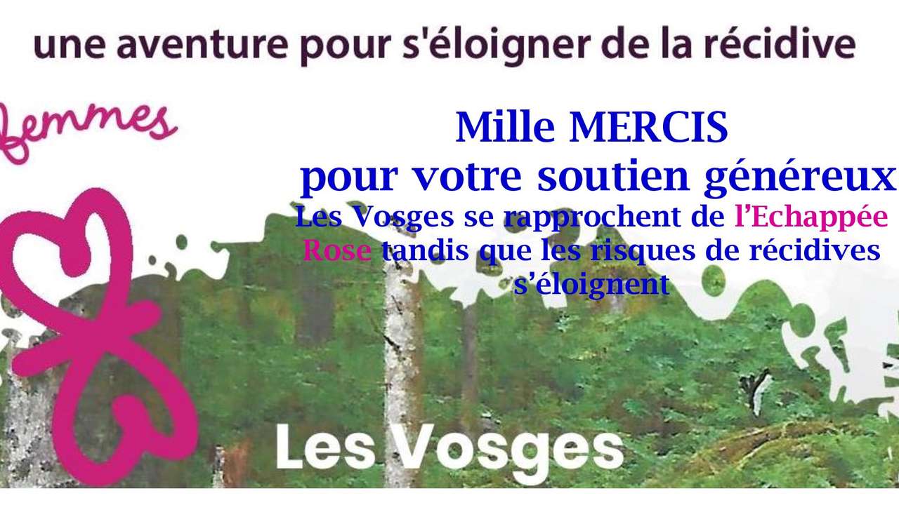 L'Échappée Rose pour 20 femmes en rémission