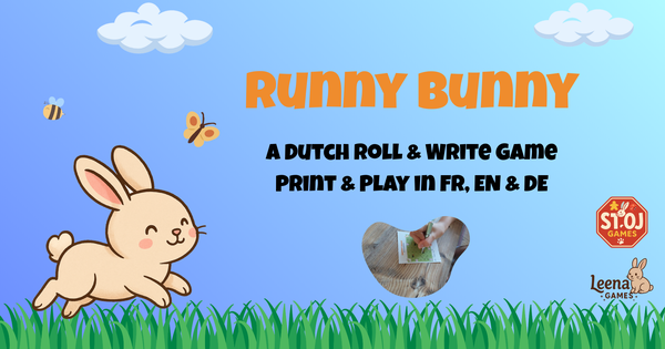 Runny Bunny - een vrolijk roll & write spel met konijnen - Ulule