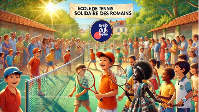 Ecole de tennis solidaire des Romains