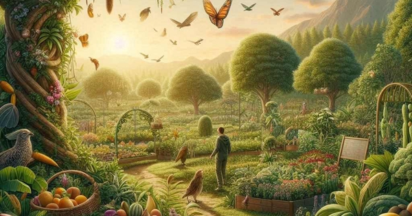 Création d'une oasis de biodiversité et comestible