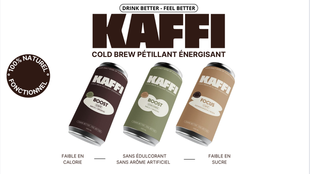KAFFI : COLD BREW PÉTILLANT ET ÉNERGISANT - Ulule