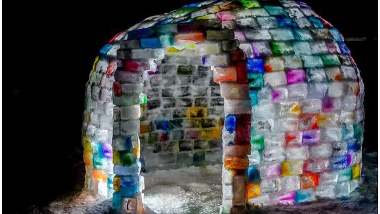 IGLOO PELVOO FAIT SES JEUX D'HIVER