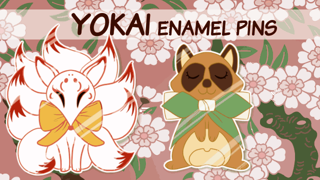Yokai Enamel Pins - Ulule