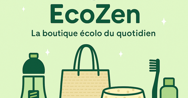 🌱 EcoZen – La boutique écolo du quotidien 🌍 - Ulule