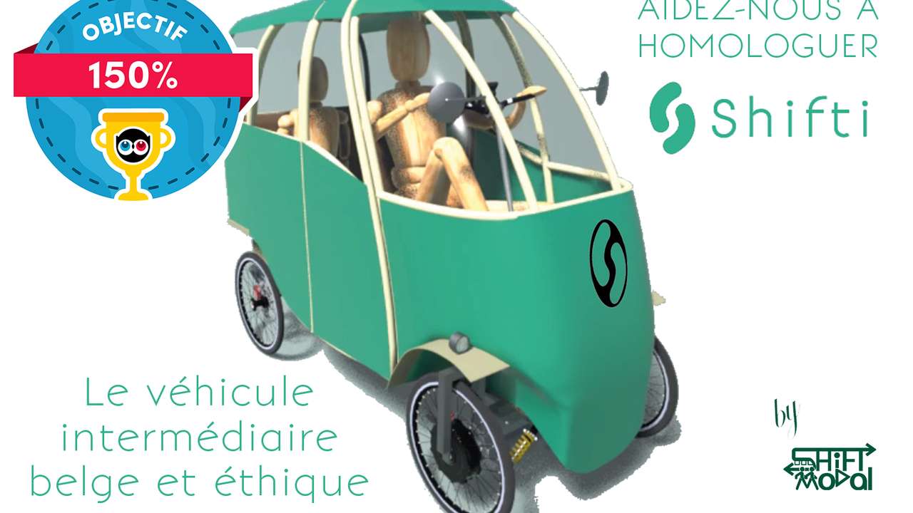 Homologation d'un véhicule intermédiaire belge, le Shifti