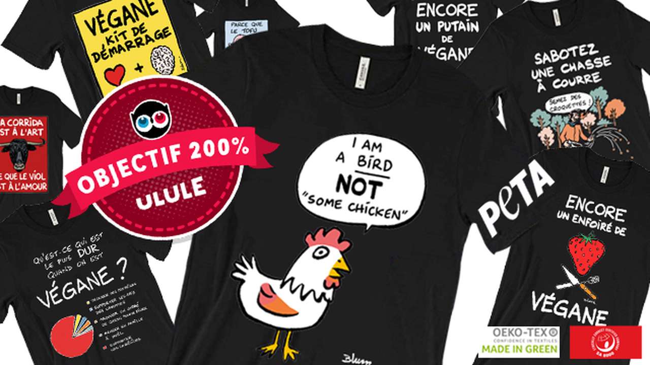 T-shirts de Blum au profit de PeTA - Ulule
