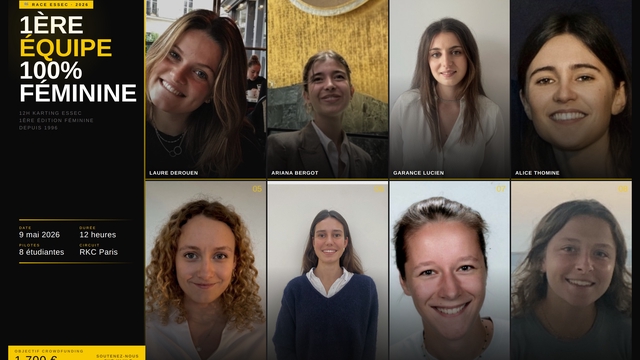 Première équipe 100 % féminine étudiantes - 12H Karting