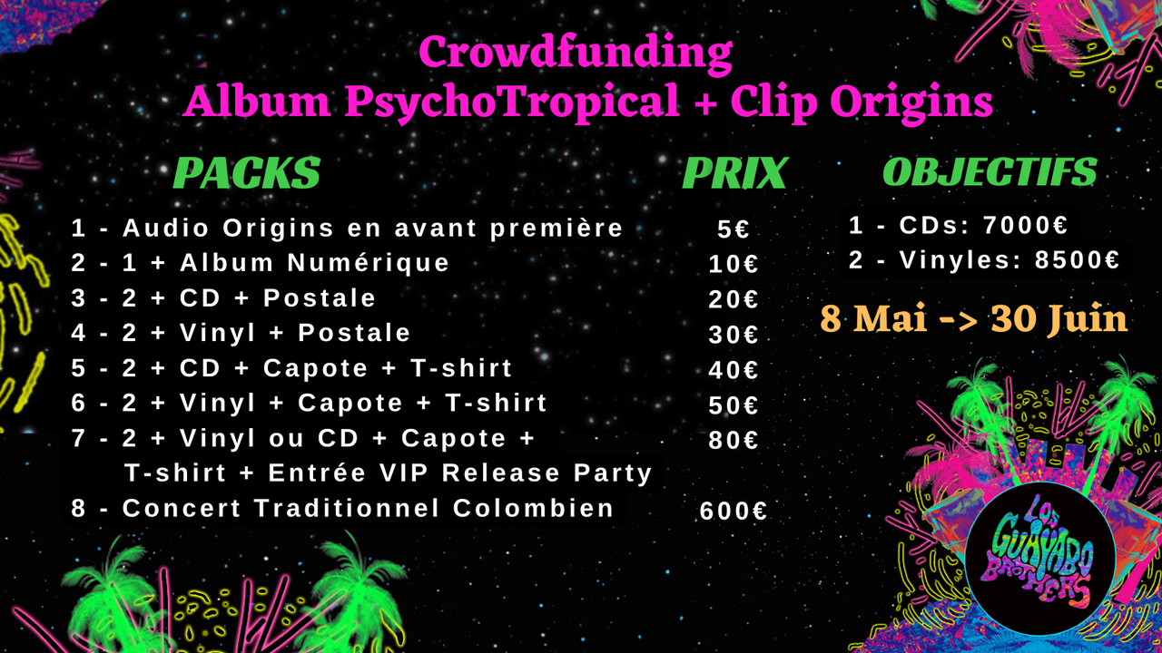 Album "PsychoTropical" + Video Clip "Origins" - Ulule