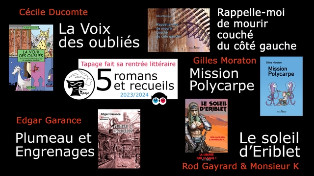 Rentrée littéraire Tapage 2023-2024 - Ulule