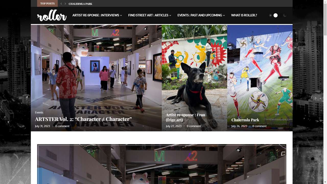 ROLLER. the street arts blog is growing & needs your support