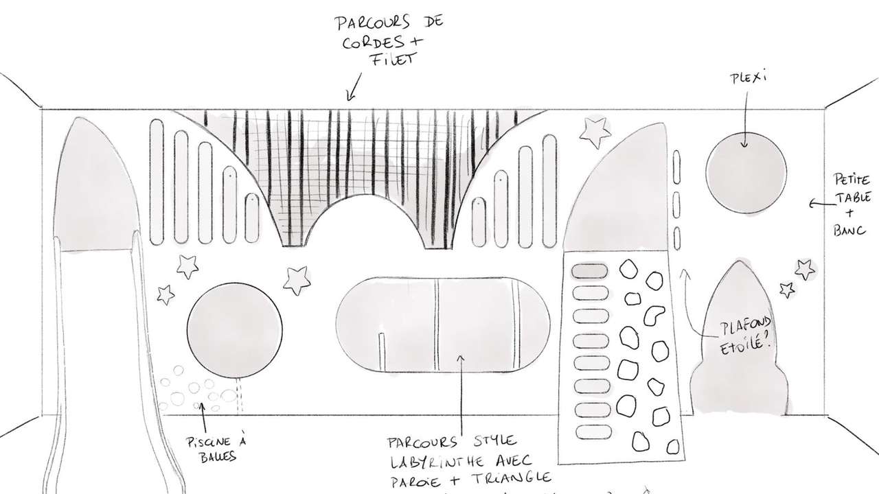 Un module en bois pour le cocon