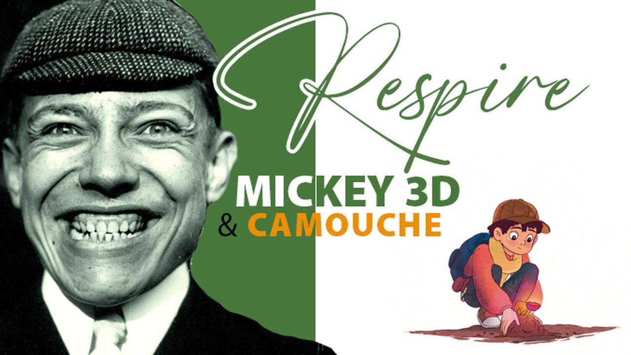 La chanson RESPIRE de Mickey 3D, illustrée par Camouche