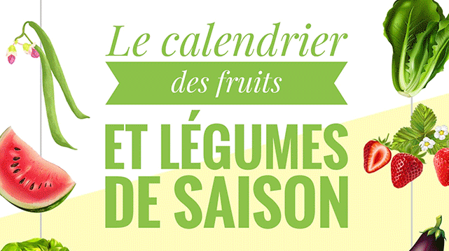 Le calendrier des fruits et légumes de saison