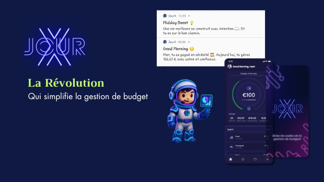 JourX – L’app qui aide à sortir du découvert et à épargner - Ulule