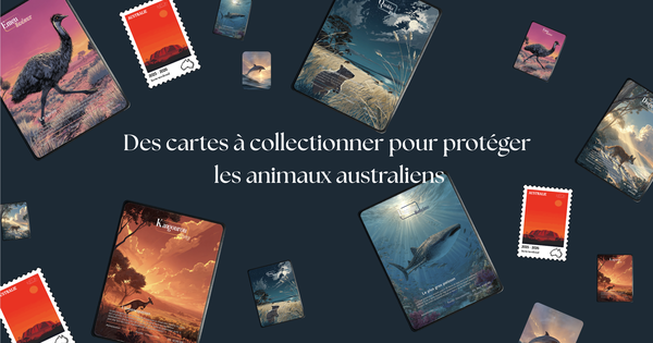 Les animaux d'Australie en cartes à collectionner