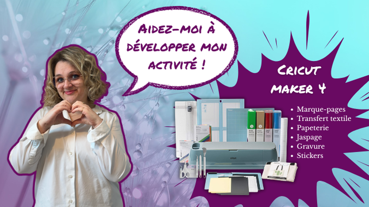 Entre mes romans et une Cricut, il ne manque que vous