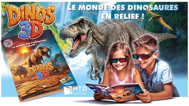 DINOS 3D : Livre en RELIEF pour les enfants de 6 à 99 ans ! - Ulule